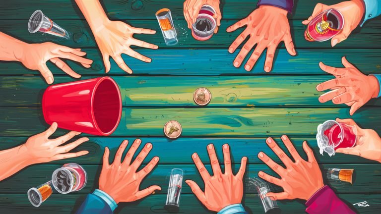 Quarters Drinking Game: Rules, Variations & How to Play - Play Party Game