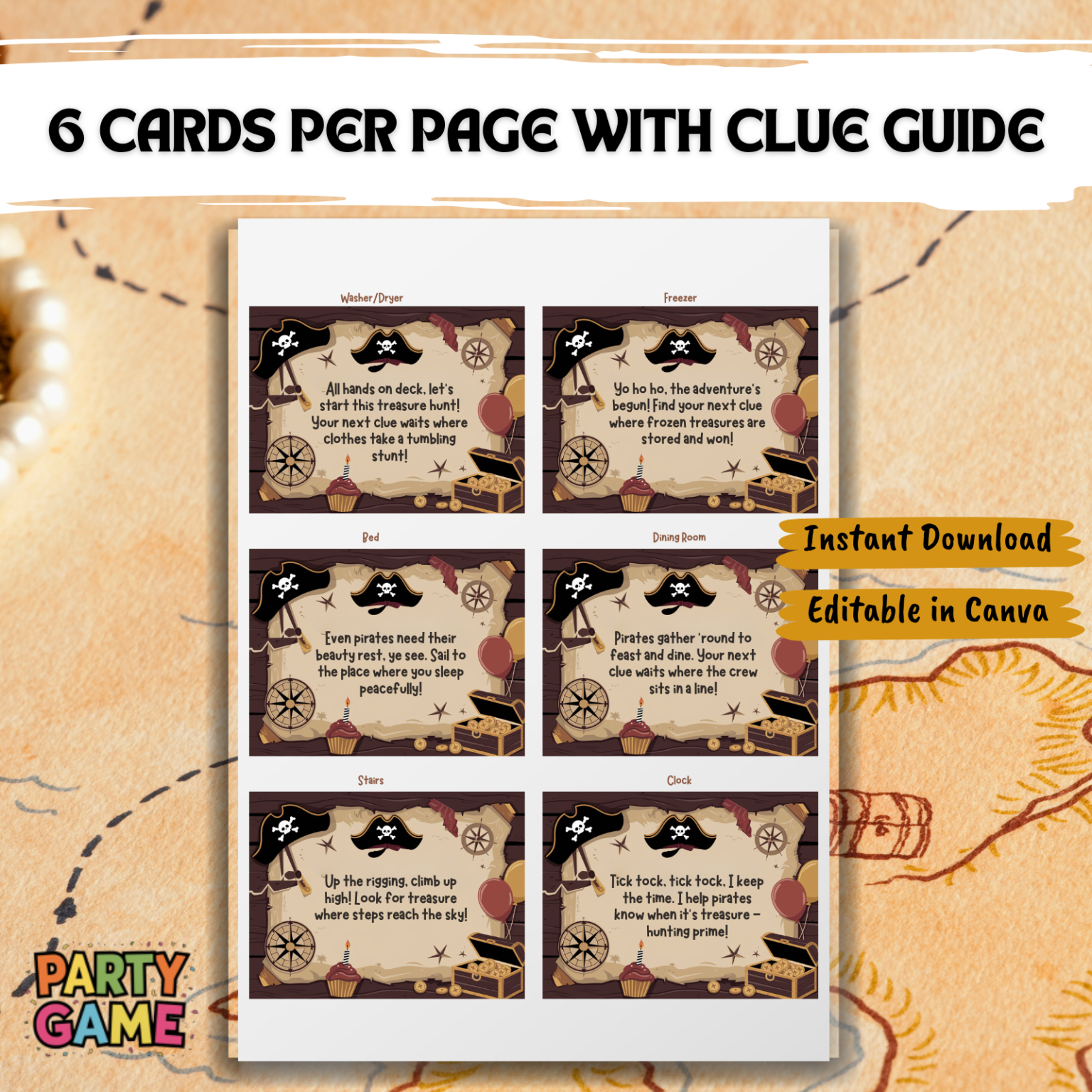 Ultimate Pirate Birthday Scavenger Hunt for Kids with Printable: 30 ...