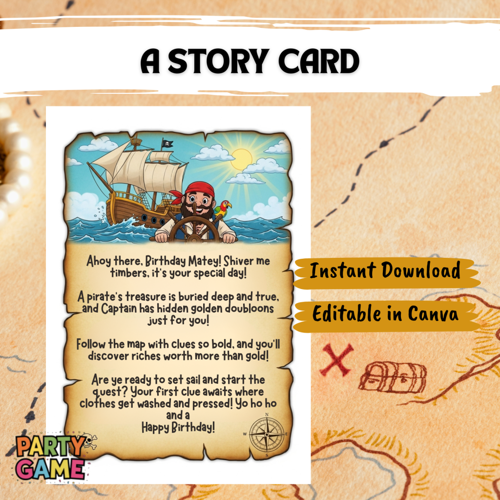 Ultimate Pirate Birthday Scavenger Hunt for Kids with Printable: 30 ...