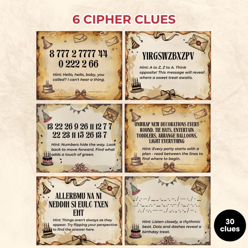 Difficult Birthday Scavenger Hunt Printable for Adults - The Oracle's ...