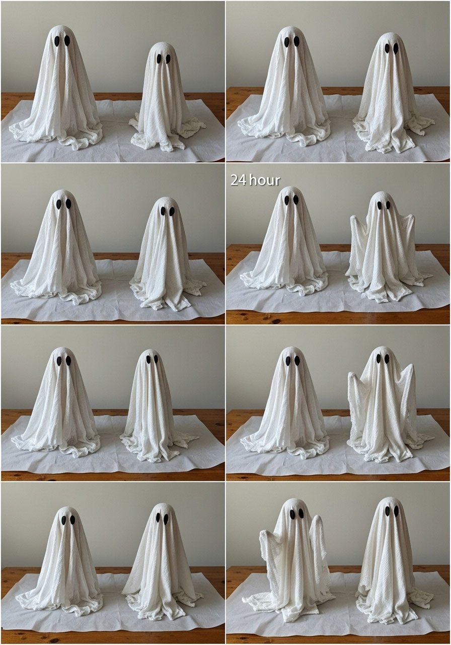 6 Easy Steps: DIY Cheesecloth Ghosts for Halloween Party