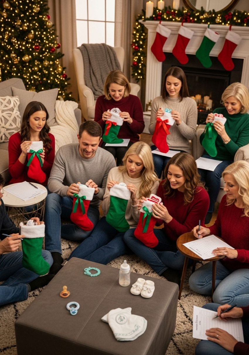 16 Christmas Baby Shower Games for Festive Holiday Fun