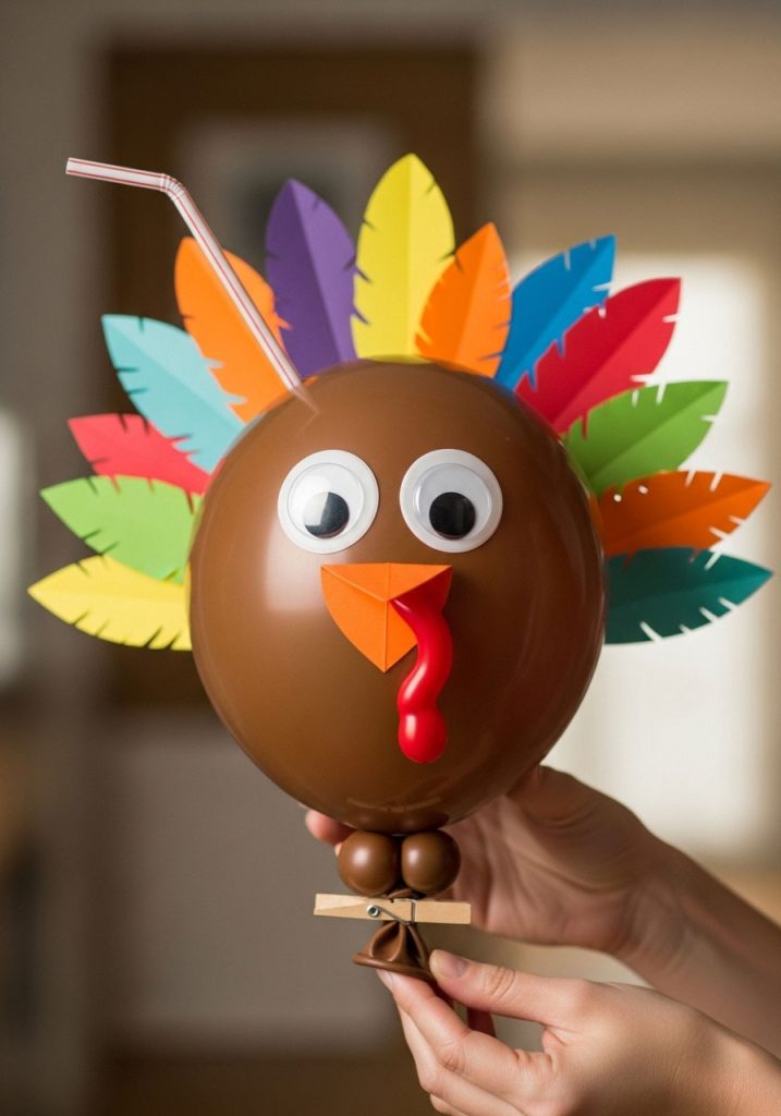 Turkey Balloon Races: Fun Thanksgiving Activity for Kids