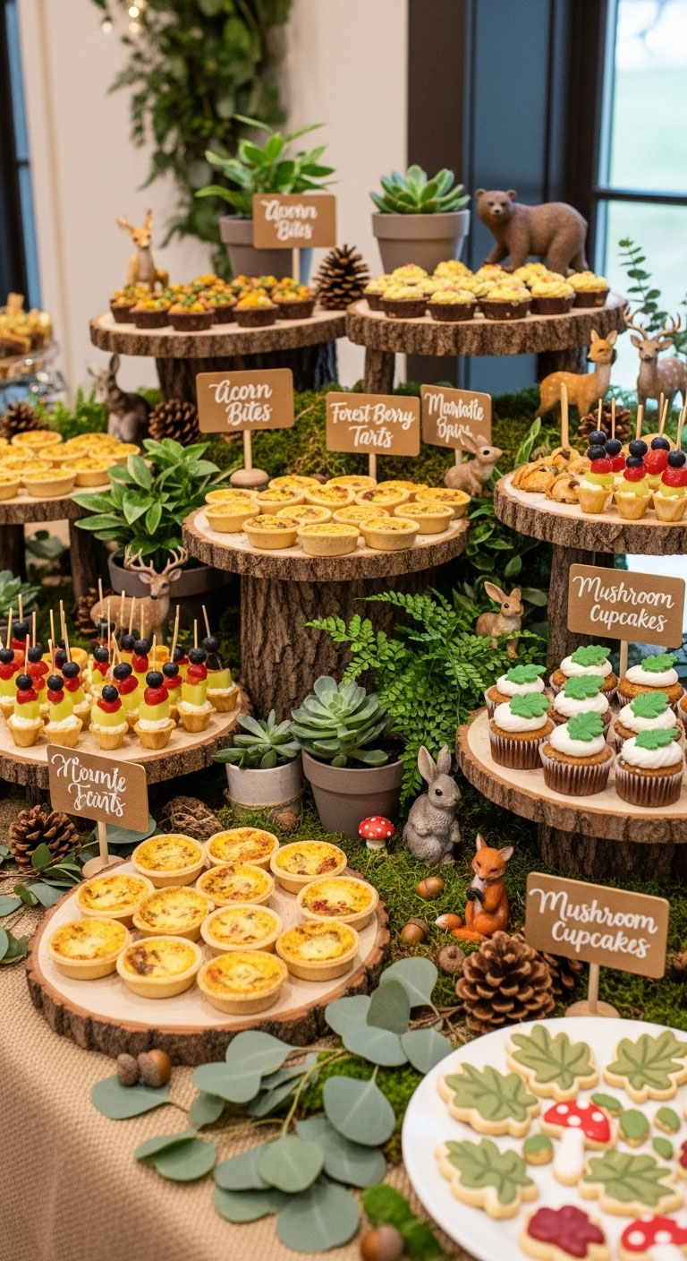 19 Forest Woodland Baby Shower Theme Ideas & Decorations