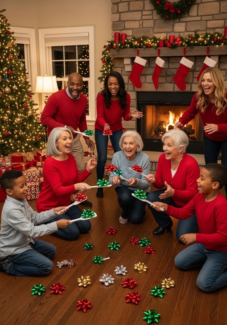 How To Play The Christmas Bow Game With Spatula (Easy!)