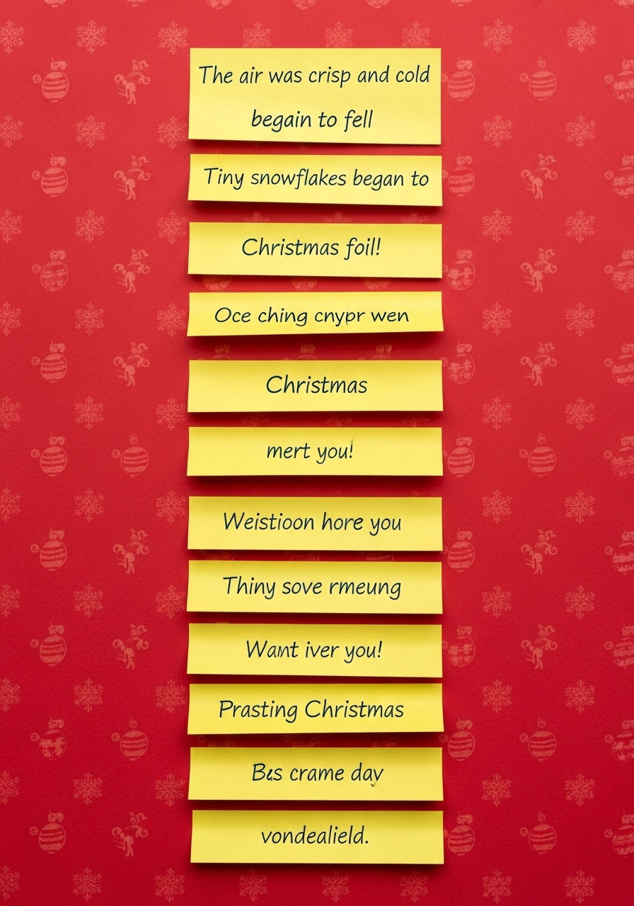 How To Play The Sticky Note Story Game - Christmas Edition