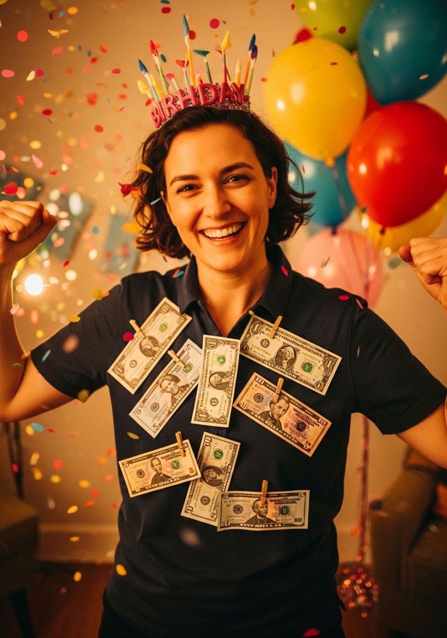 The Dollar Bill Birthday Party Game That Pays to Play
