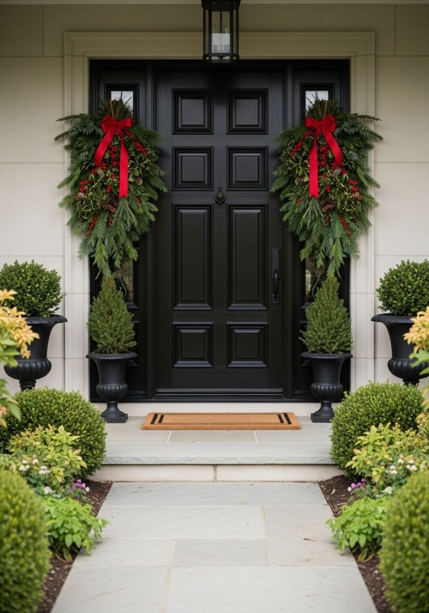 60 Cozy & Creative Christmas Porch Decorating Ideas on a Budget - DIY ...