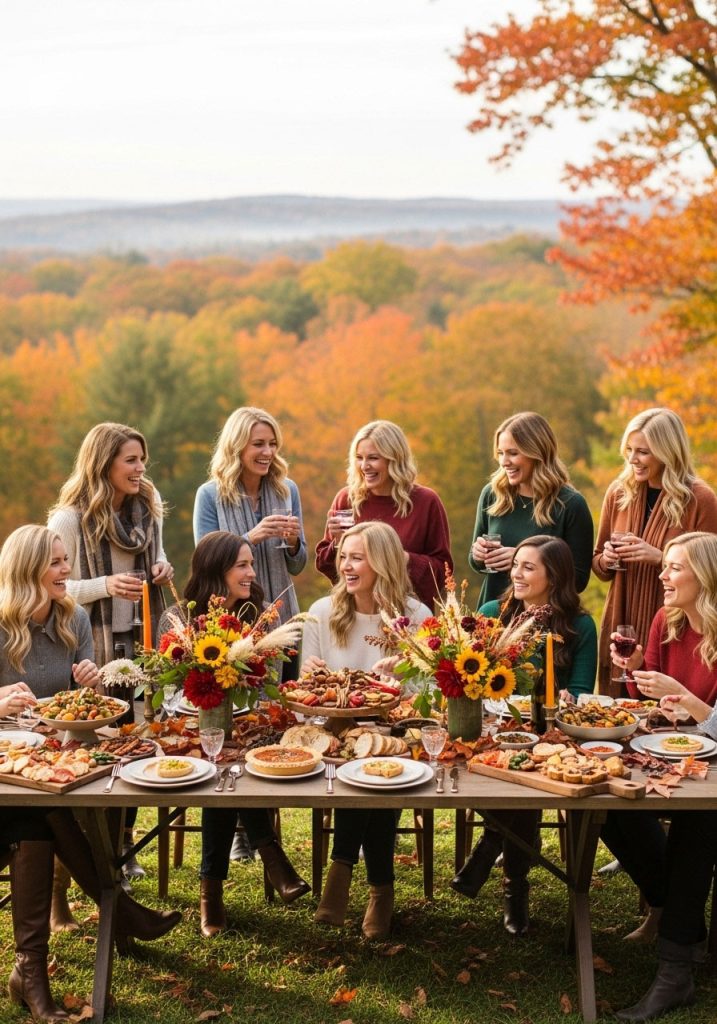 How to Host a Fall Ladies Lunch with Flower Arranging