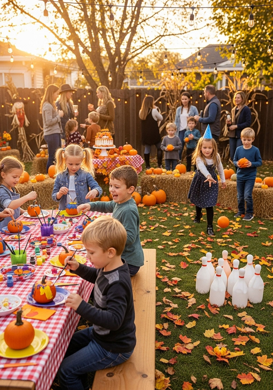 12 Fall Backyard Birthday Party Ideas for Kids