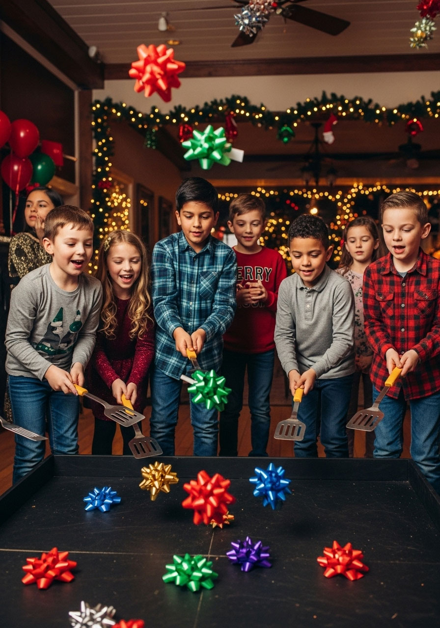 How To Play The Christmas Bow Game With Spatula (Easy!)