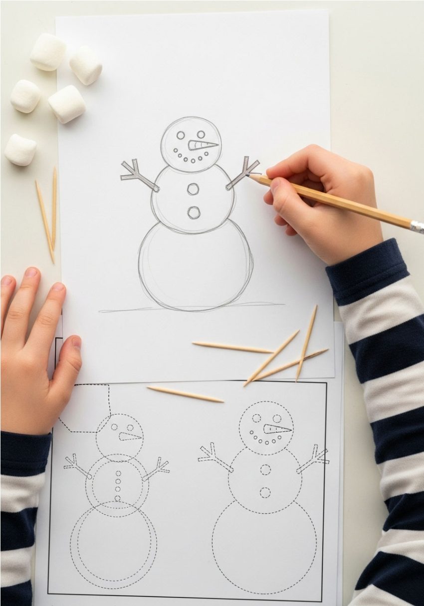 Tallest Marshmallow Snowman Challenge: Fun Winter STEM Activity
