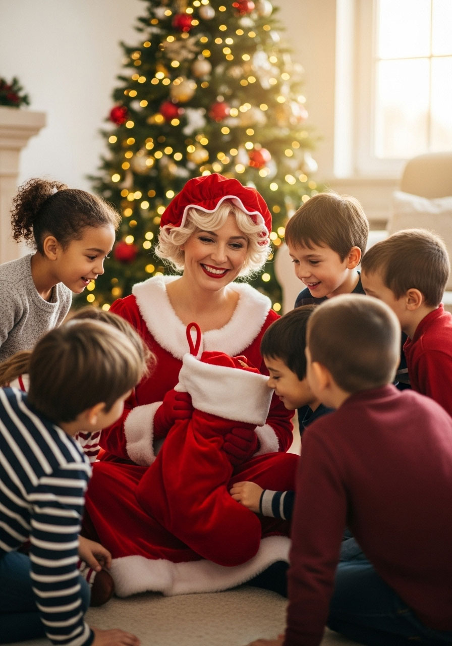 Mystery Christmas Stockings Game for Kids