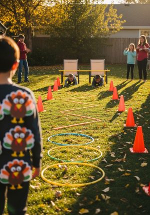 How to Play Chase the Turkey Game | Thanksgiving Kids Game