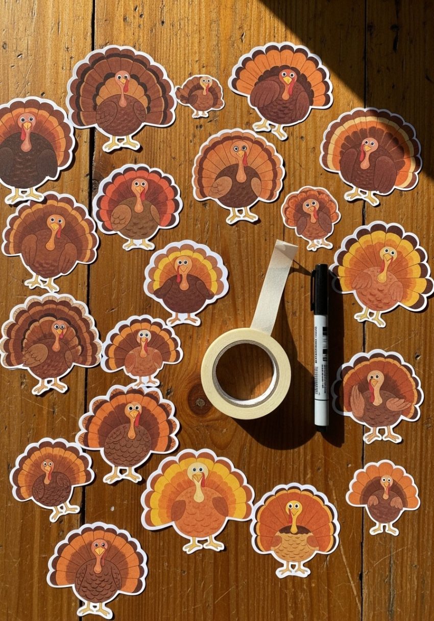 How to Play Chase the Turkey Game | Thanksgiving Kids Game