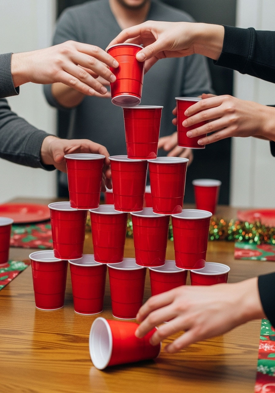 28 Family Christmas Minute to Win It Games for Holiday Parties