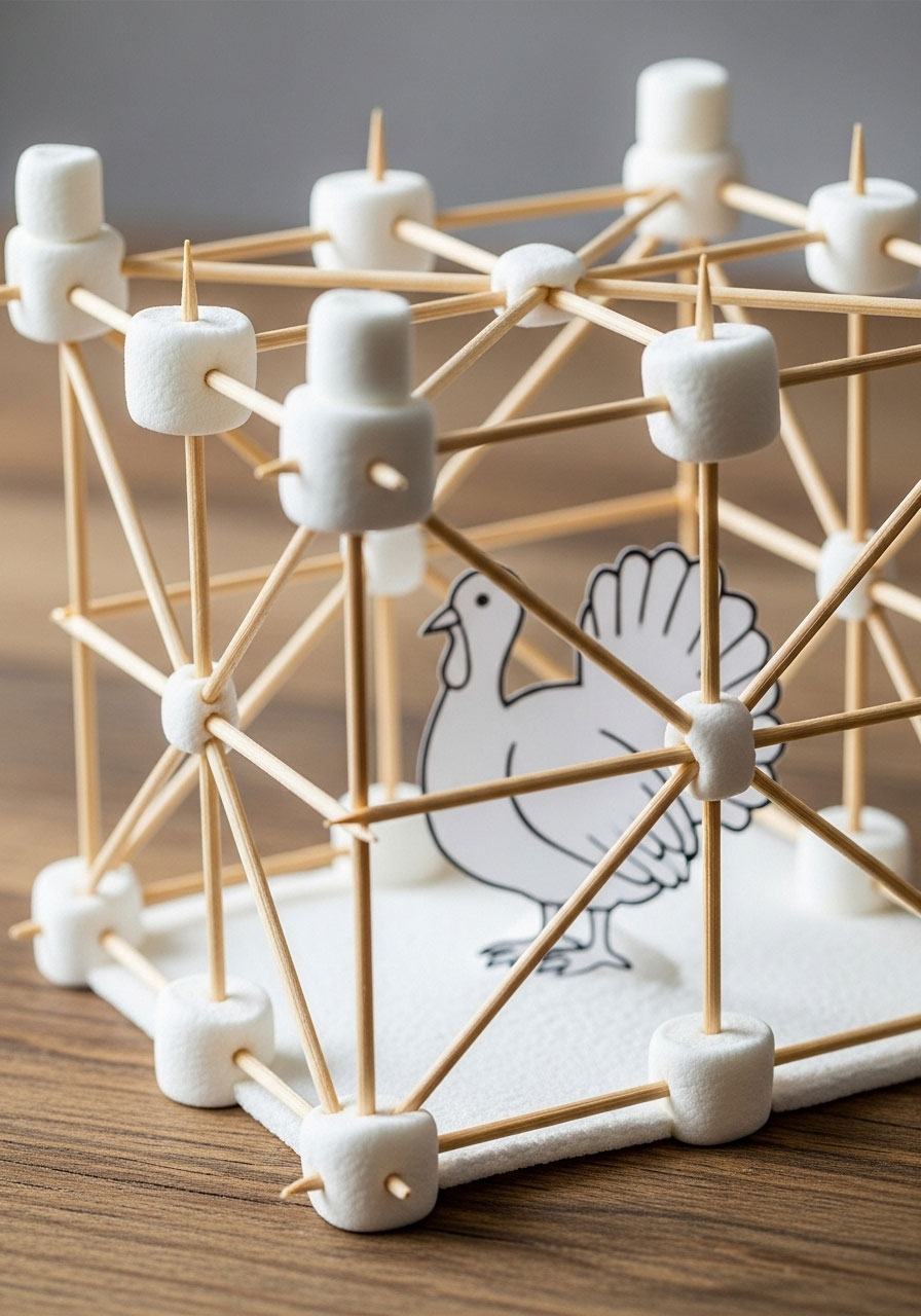 Thanksgiving Turkey Cage STEM Challenge for Kids | Fun Activity