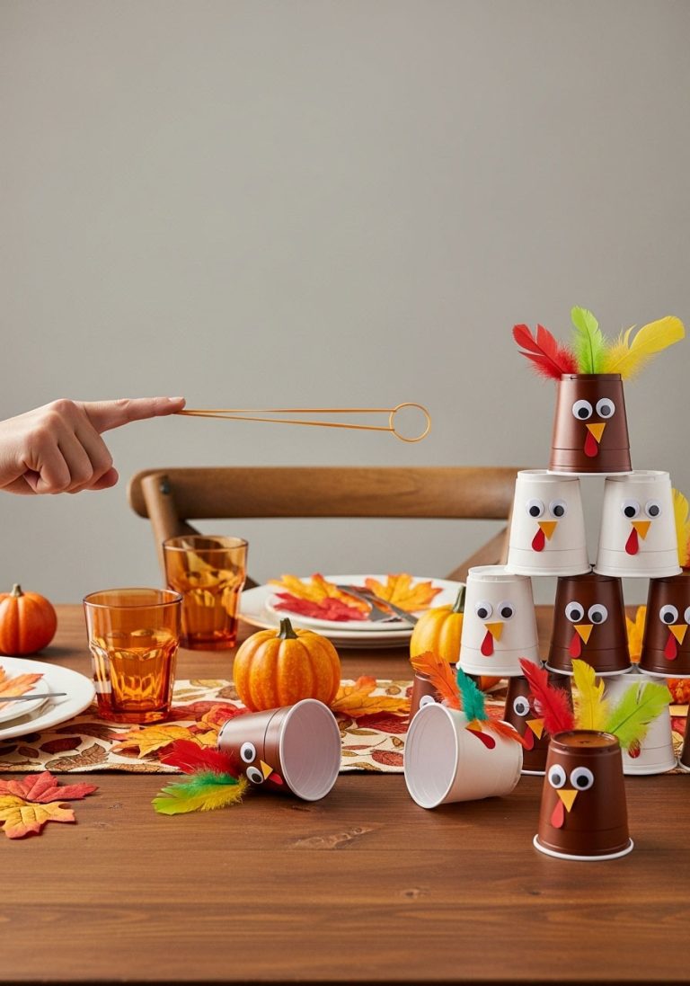 15+ Best Thanksgiving Minute to Win It Games for Families