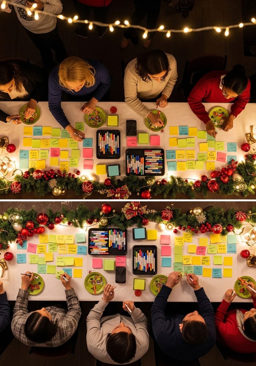 How To Play The Sticky Note Story Game - Christmas Edition