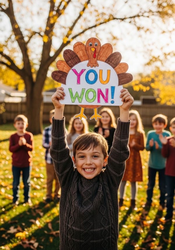 How to Play Chase the Turkey Game | Thanksgiving Kids Game