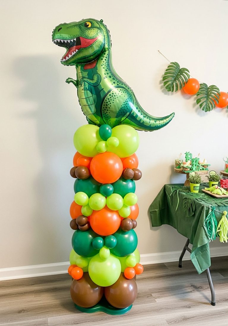 How to Make a Birthday Balloon Column (No Helium!) | Easy DIY