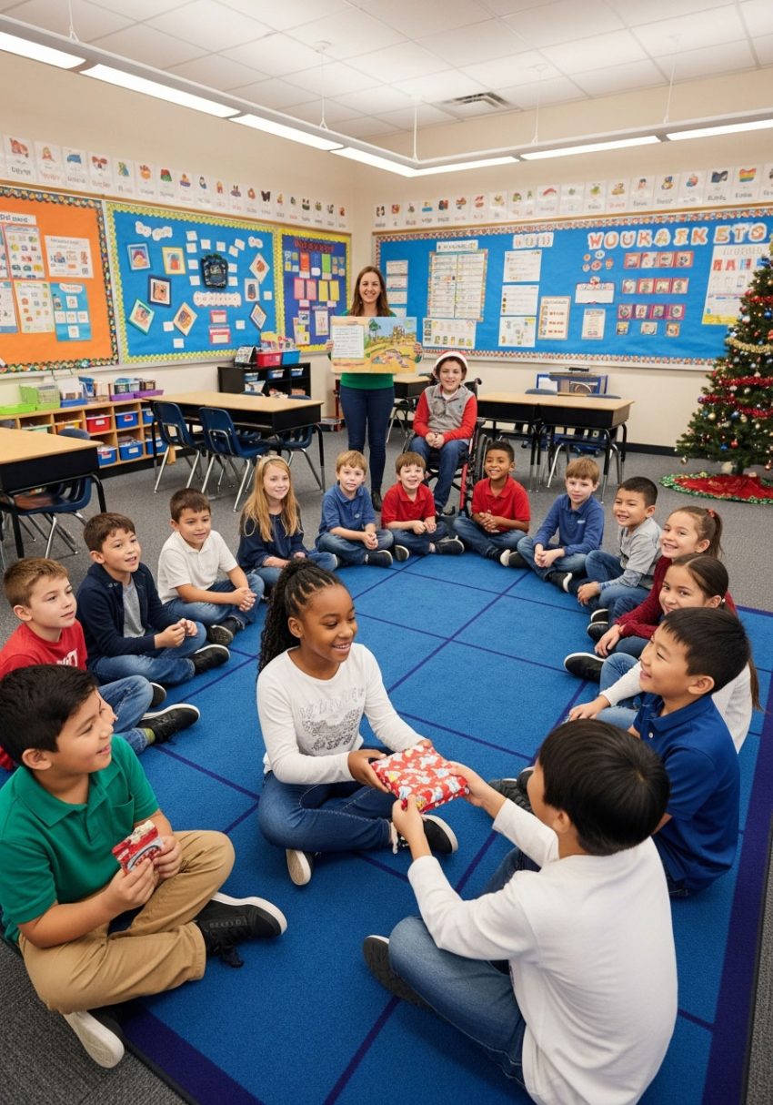 Left Right Christmas Game with Free Printable Story