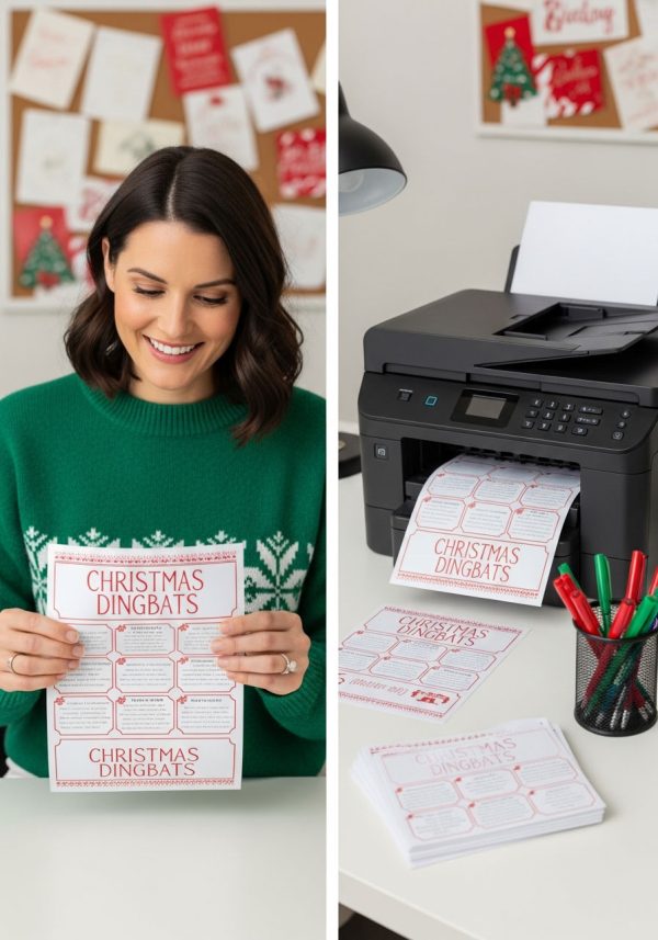 20+ Christmas Dingbats Puzzles (Free Printable Game!)