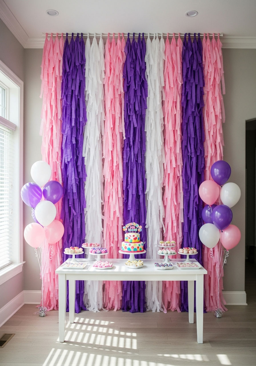 How To Make Ruffled Streamers: Easy DIY Birthday Decor