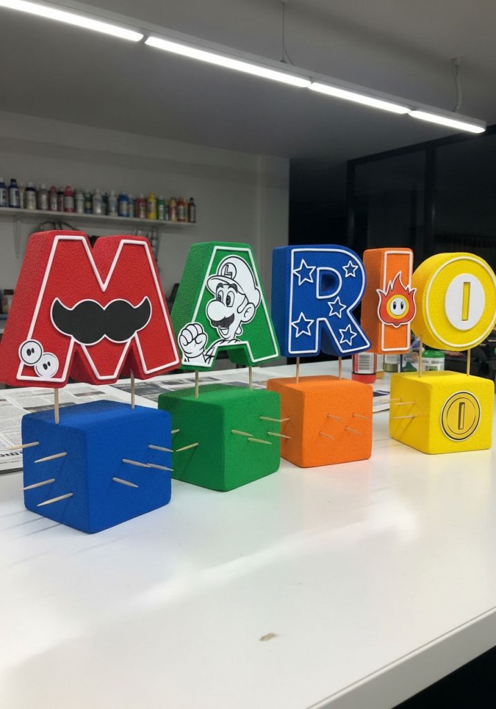 15 Epic Super Mario Birthday Party DIY Crafts