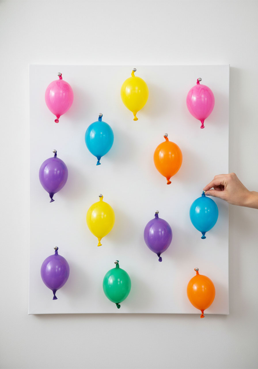 DIY Paint Balloon Art Canvas: Epic Birthday Party Game