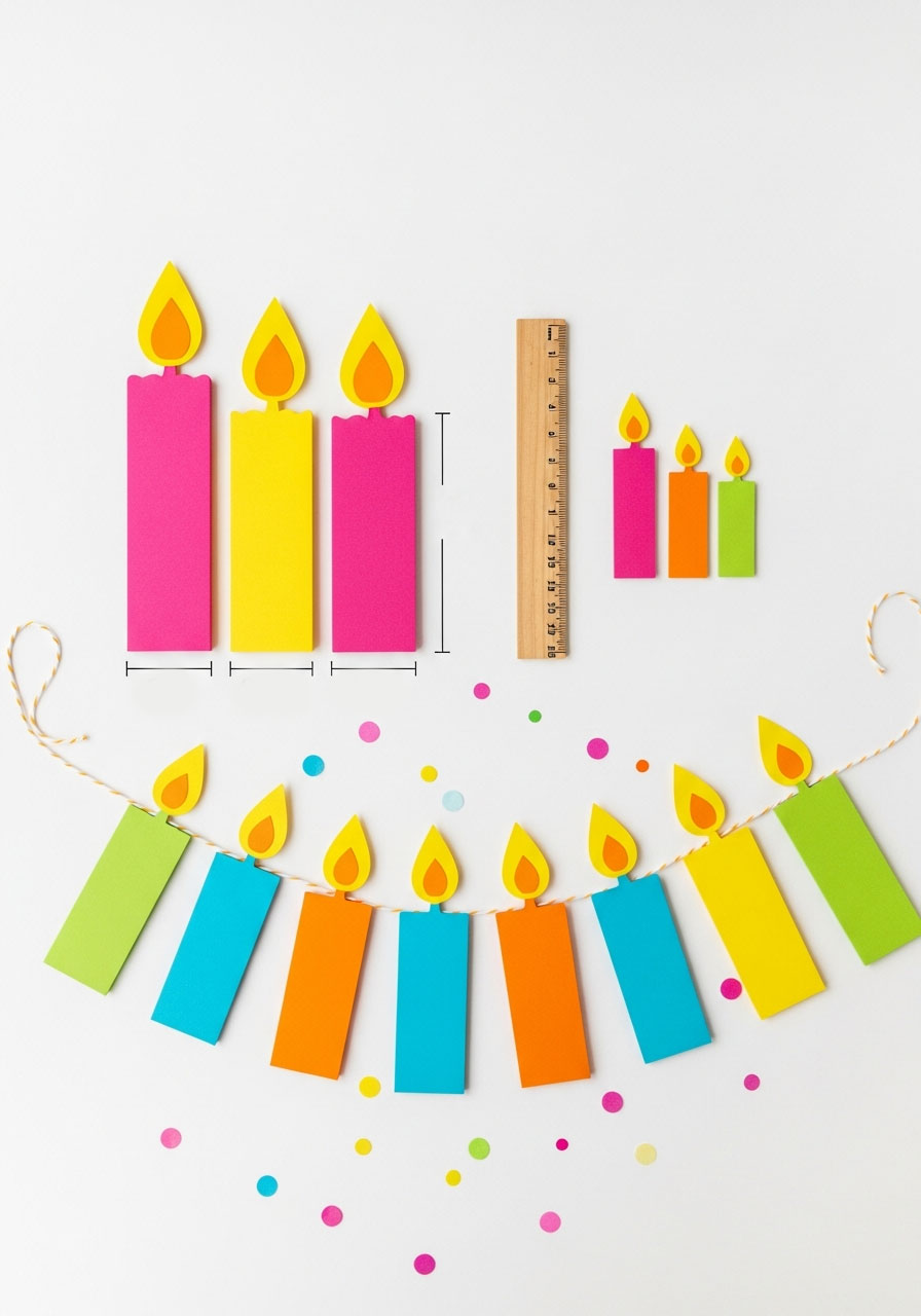 DIY Birthday Candle Garland: Easy 30-Minute Party Decor