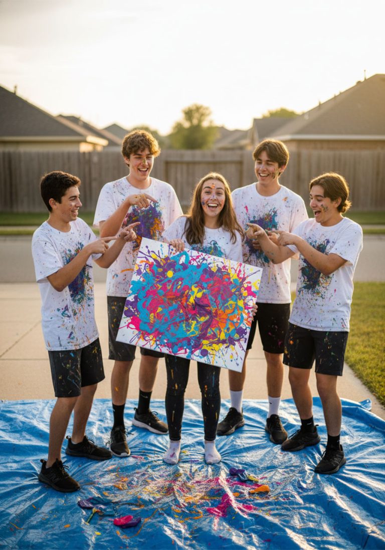DIY Paint Balloon Art Canvas: Epic Birthday Party Game