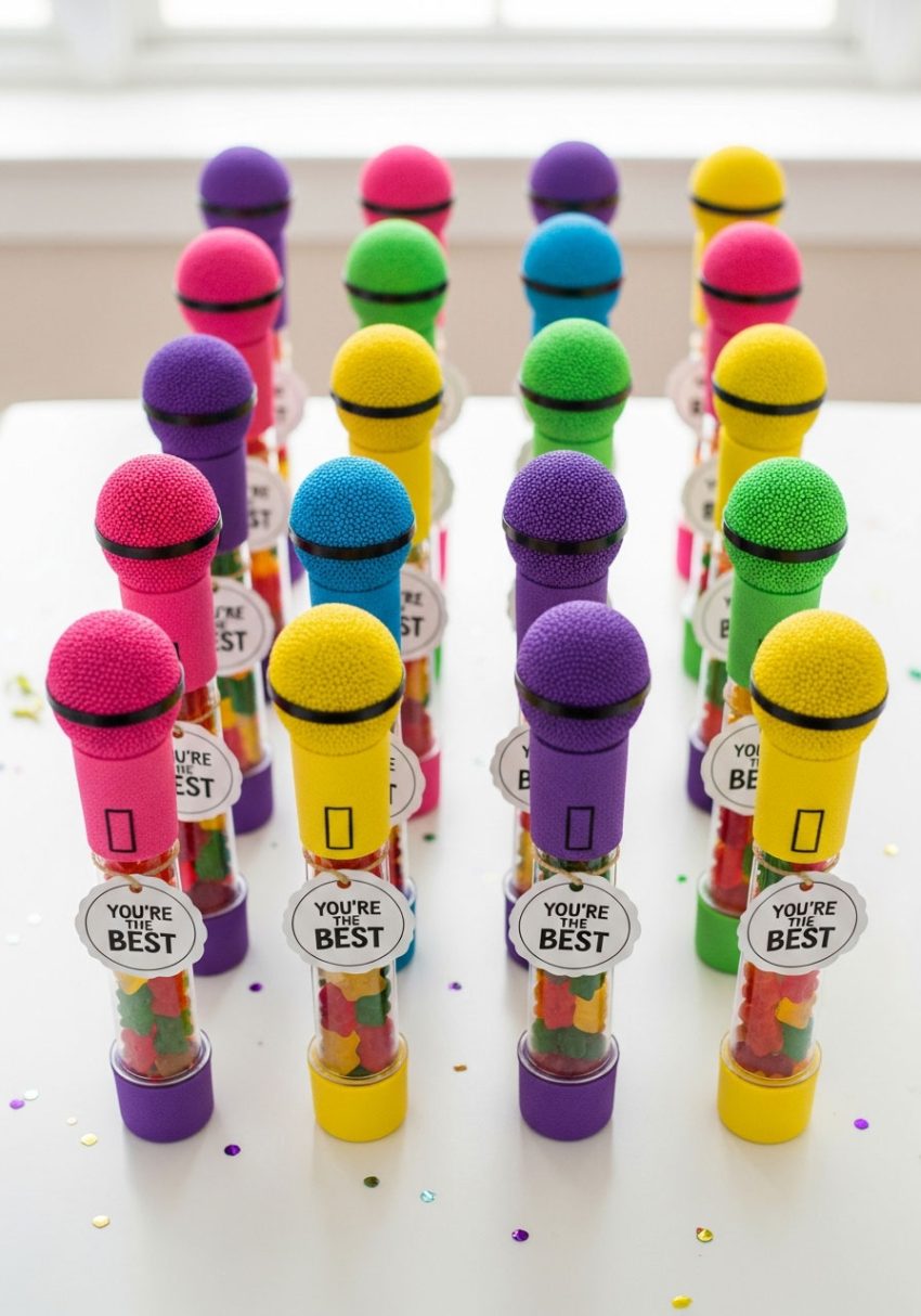Ultimate Candy Microphone Craft for Karaoke Birthday Parties