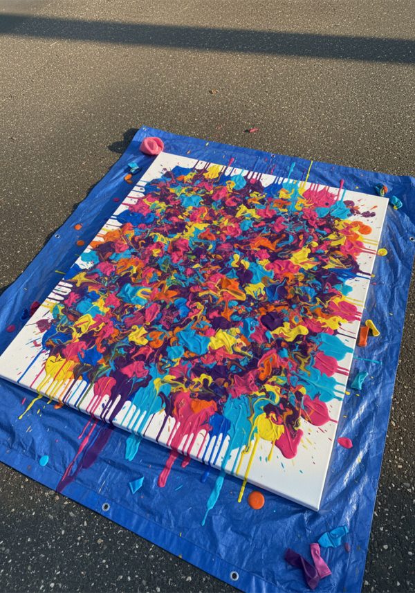 DIY Paint Balloon Art Canvas: Epic Birthday Party Game