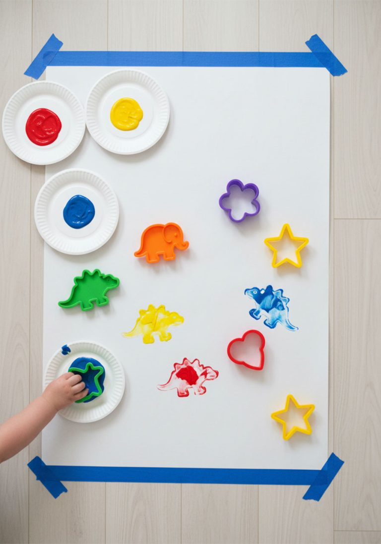 Cookie Cutter Painting: 5-Min Toddler Art That Actually Works
