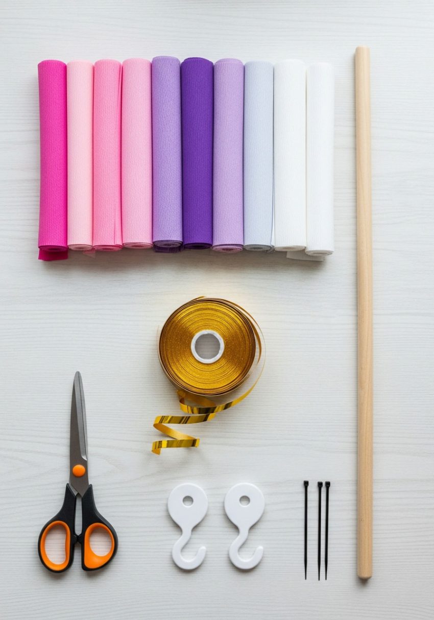 DIY Crepe Paper Streamer Backdrop in 30 Minutes (Under $15!)