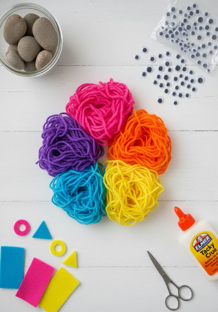 How to Make Fluffy Pet Rocks: Easy DIY Craft Kids Love