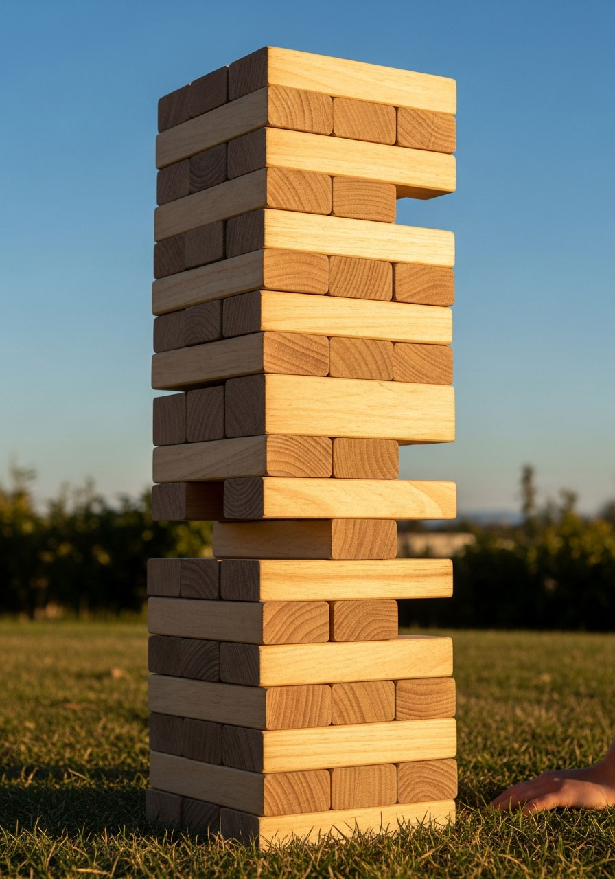 How to Make Giant Jenga for Under $10 | DIY Yard Game