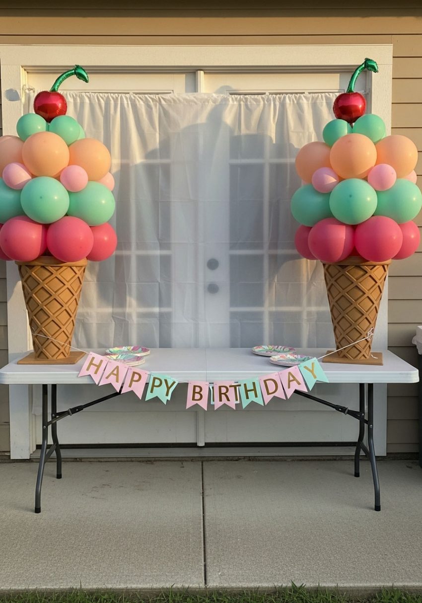 15+ Ice Cream Party DIY Decor Ideas You Can Actually Pull Off!