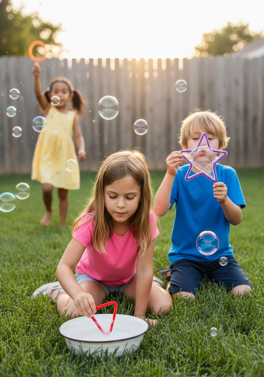 DIY Bubble Wand Making Station: Fun Summer Craft Kids Love