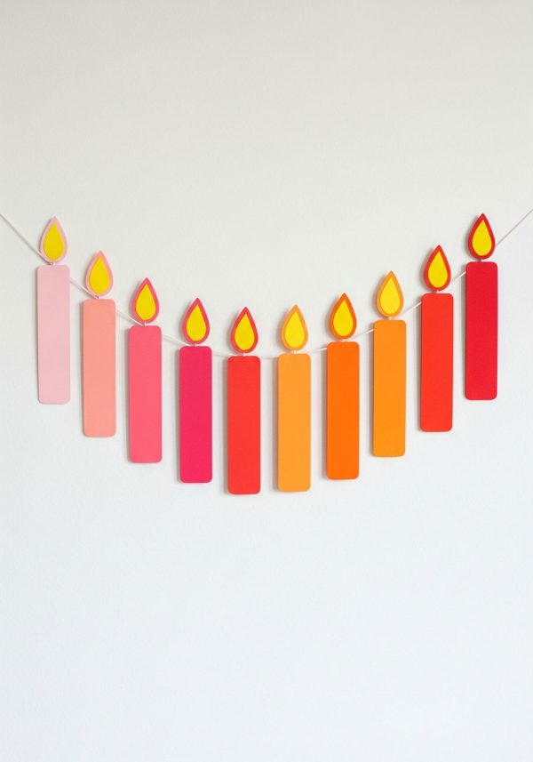 DIY Birthday Candle Garland: Easy 30-Minute Party Decor