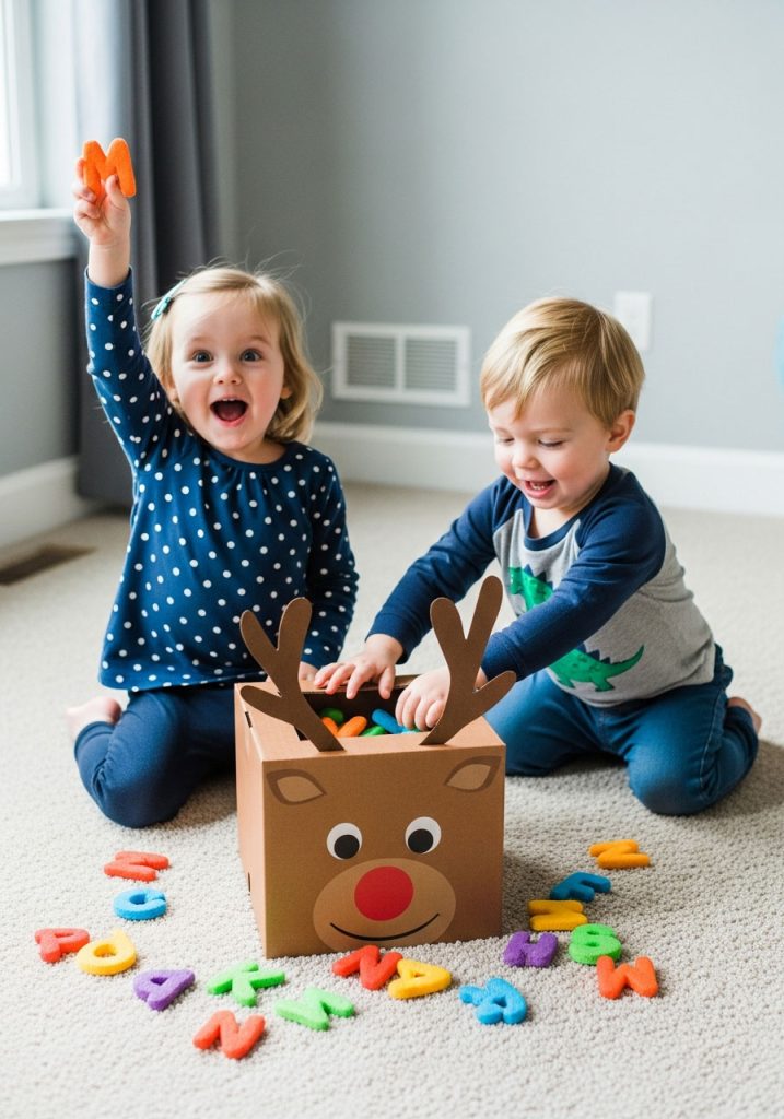 Feed the Reindeer: Fun Christmas Literacy Game for Kids