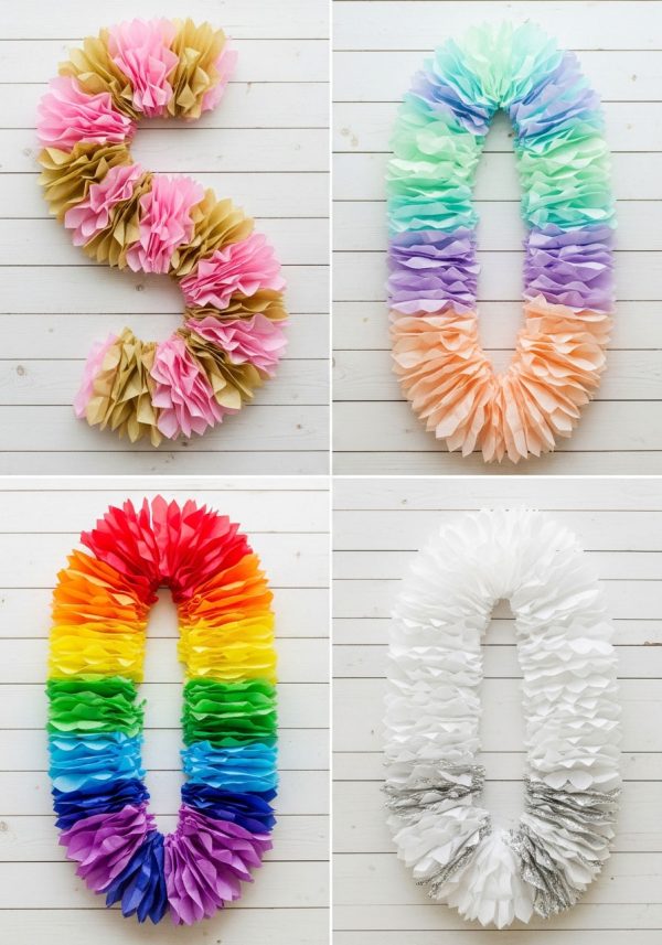 DIY Fringed Tissue Paper Garland Tutorial | Easy Party Decor