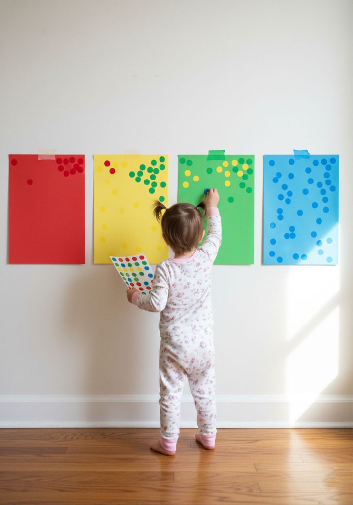Sticker Sorting Activity: 5-Min Toddler Game for Learning Fun