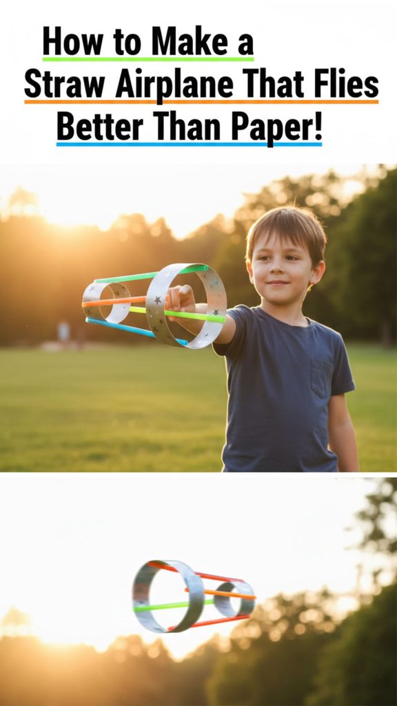 How to Make a Straw Airplane That Flies Better Than Paper!