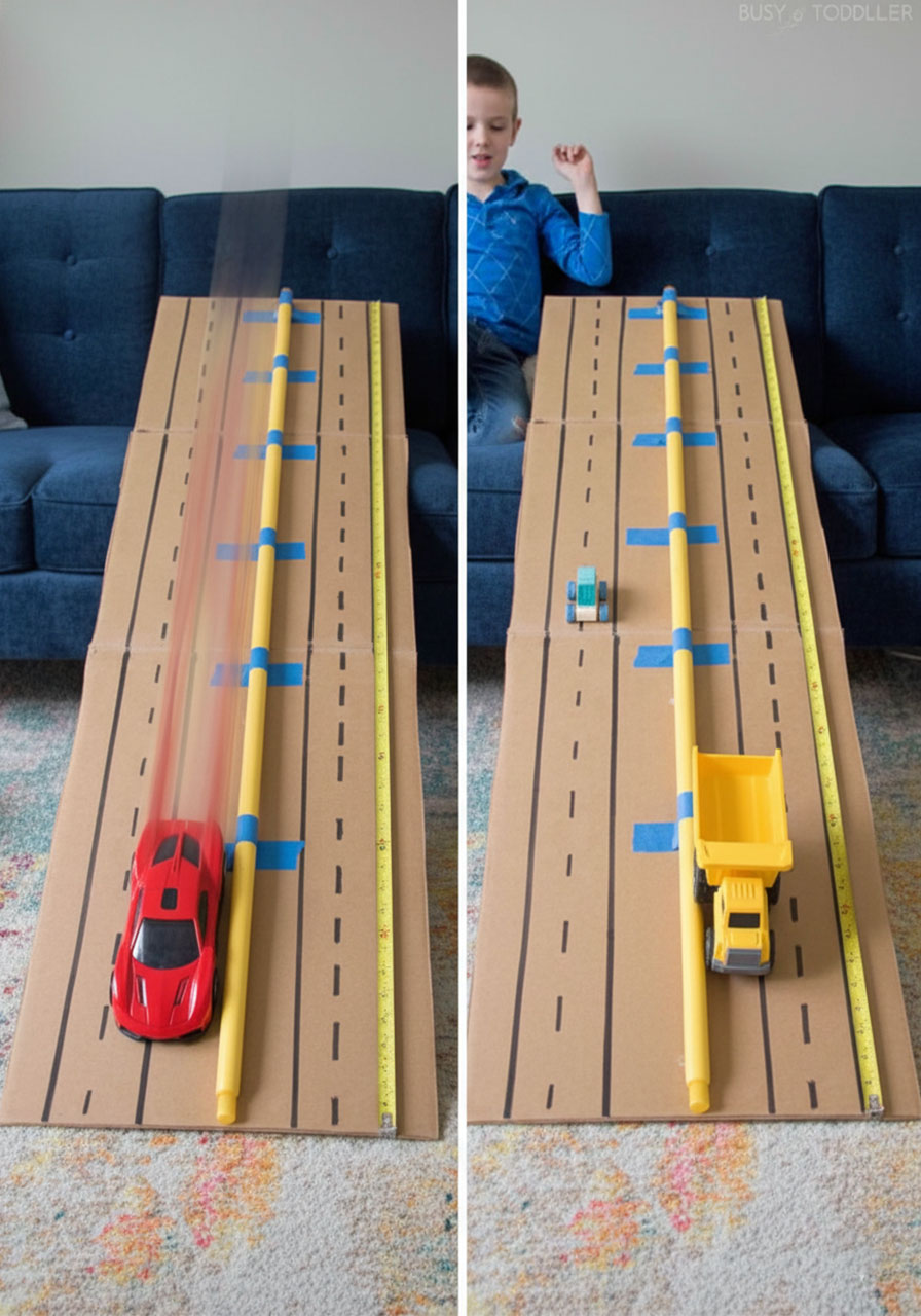 DIY Car Ramp: 5-Min STEM Activity Kids Love for Hours