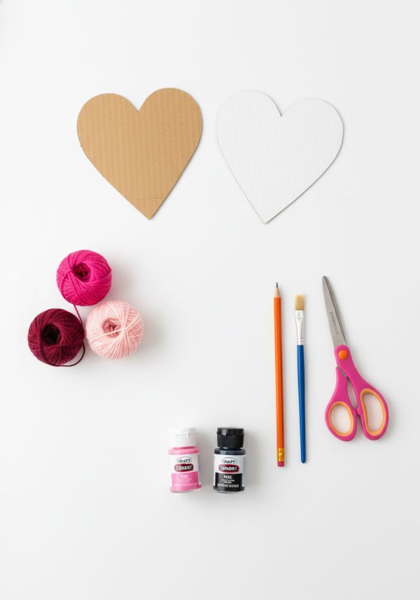 Easy Cardboard Heart String Art (No Tools Needed!)