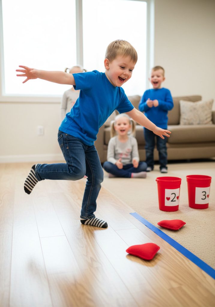 Valentine Bean Bag Toss Game: Easy DIY Fun for Kids