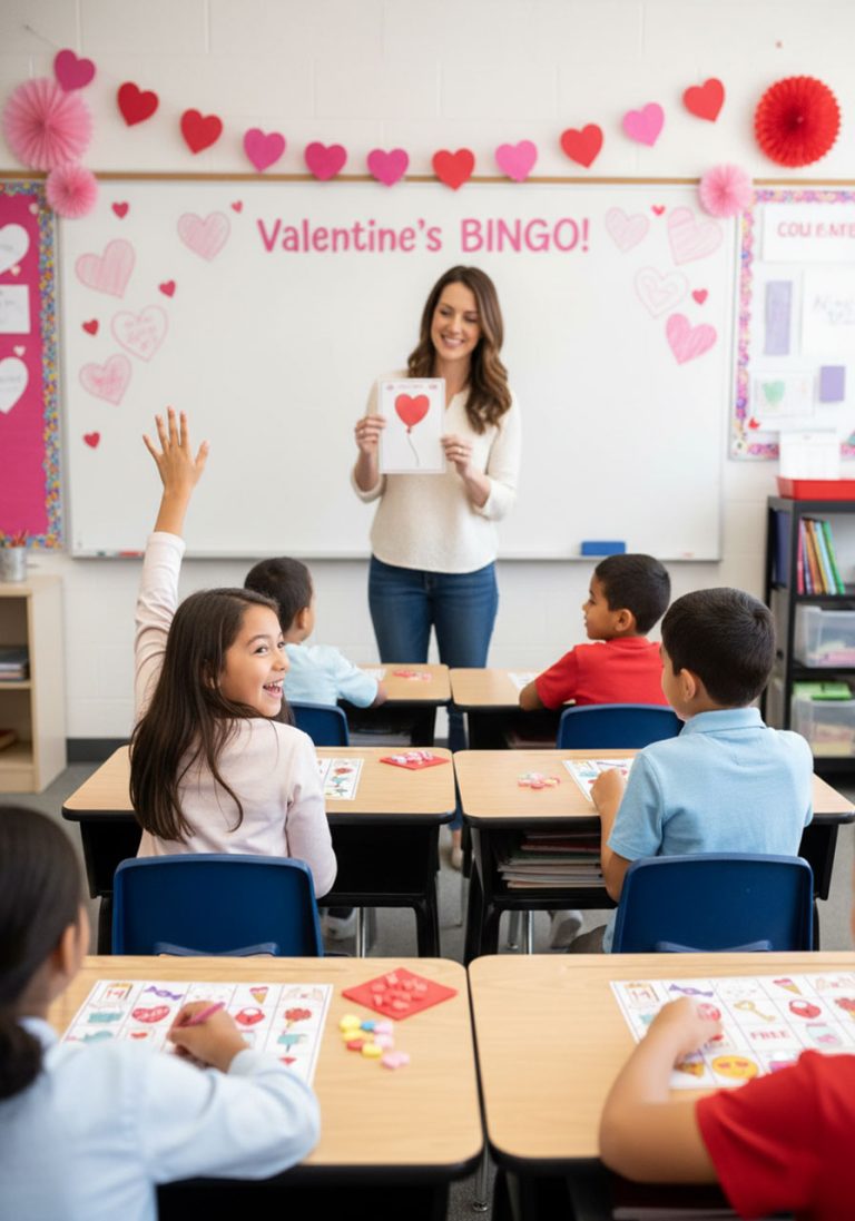 Valentine Bingo FREE Printable Cards - Classroom & Party Fun