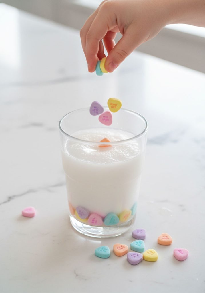 Dancing Hearts Science Experiment for Valentine's Day Kids